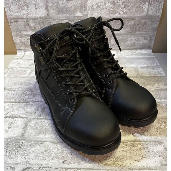 Texas Steer | Shoes | Texas Steer Mens Black Combat Work Boots Size 1 ...